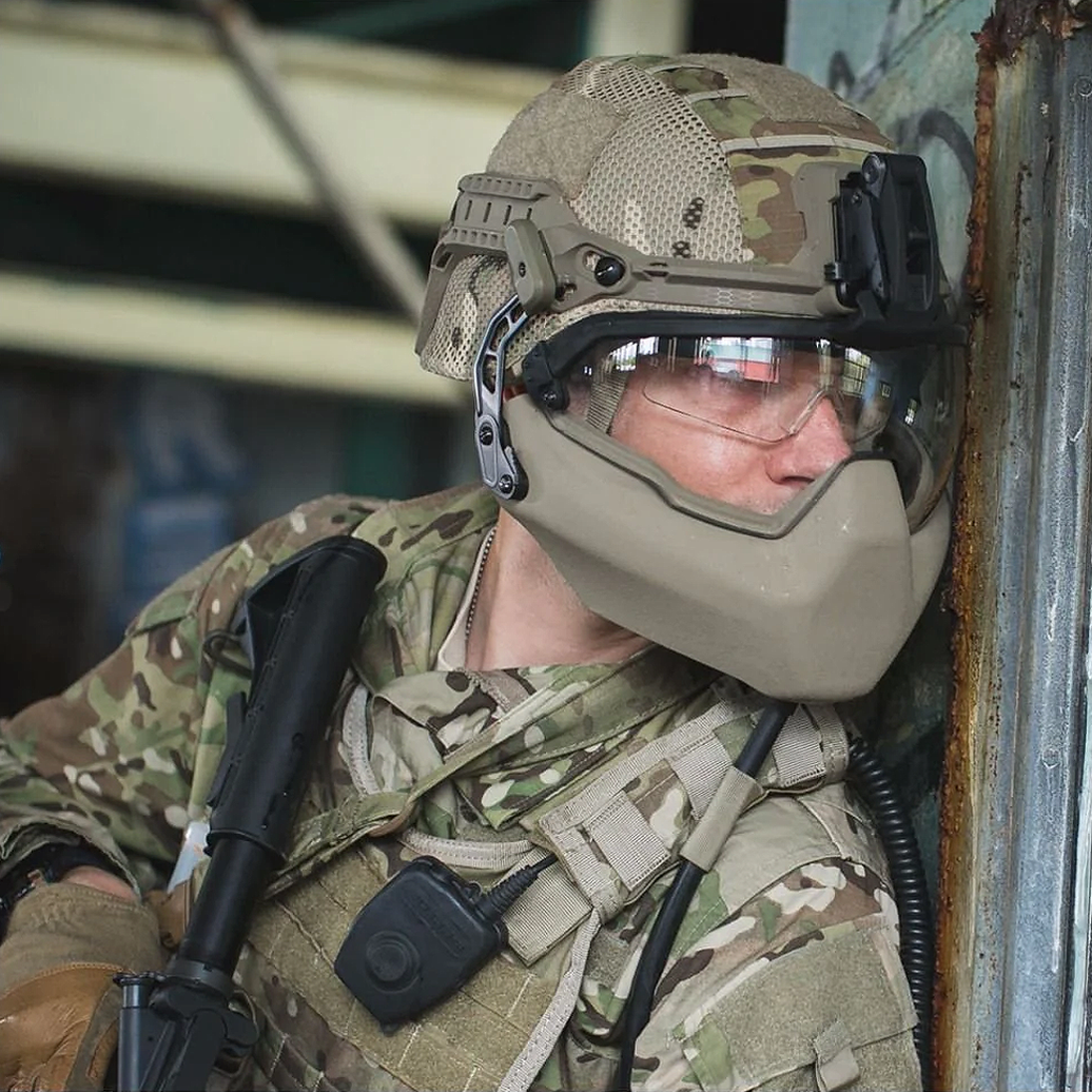 Galvion Viper Mandible Guard | Ballistic and Wired — Atomic Defense