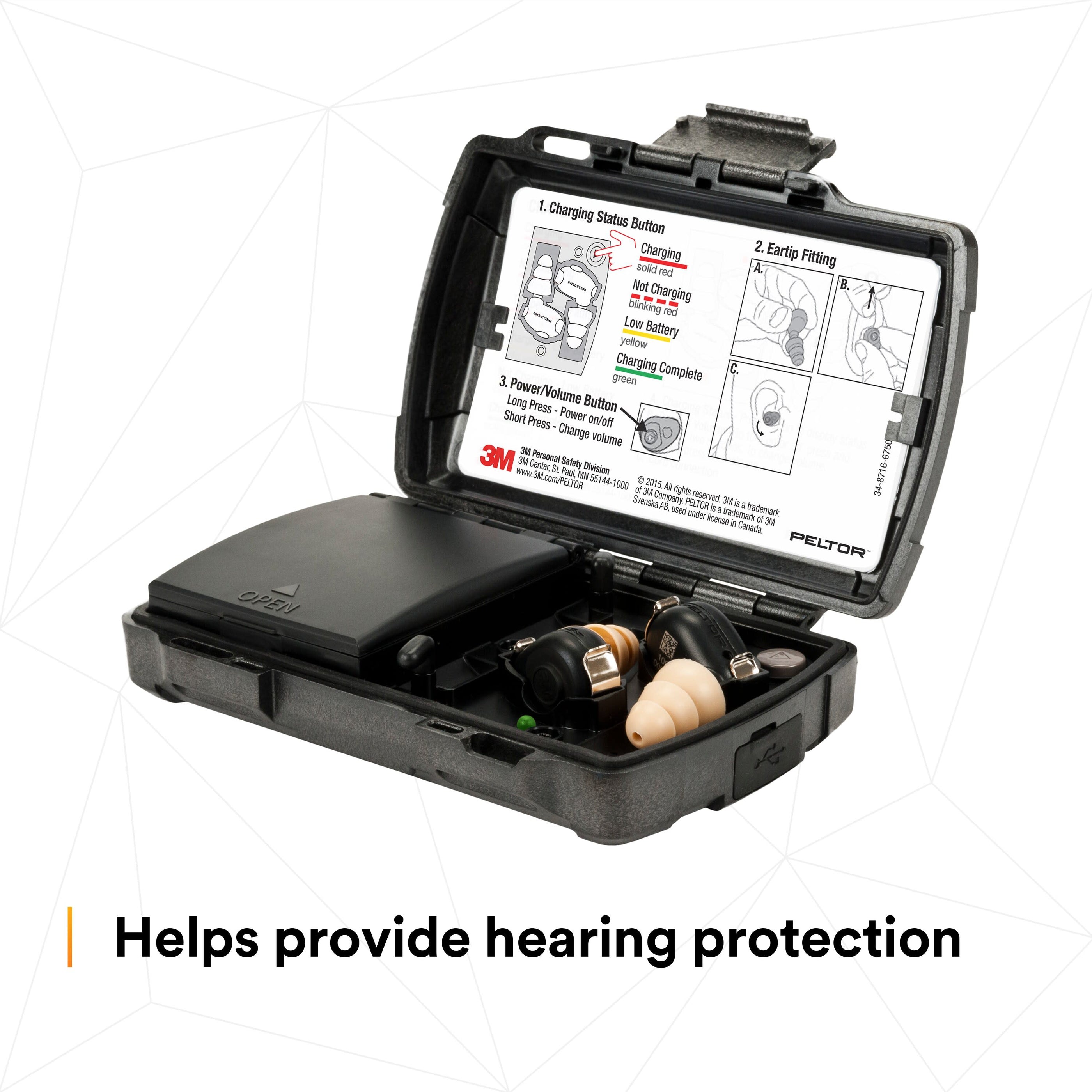 3M Peltor TEP-200 | Bluetooth w/ 3M Skull Screws — Atomic Defense