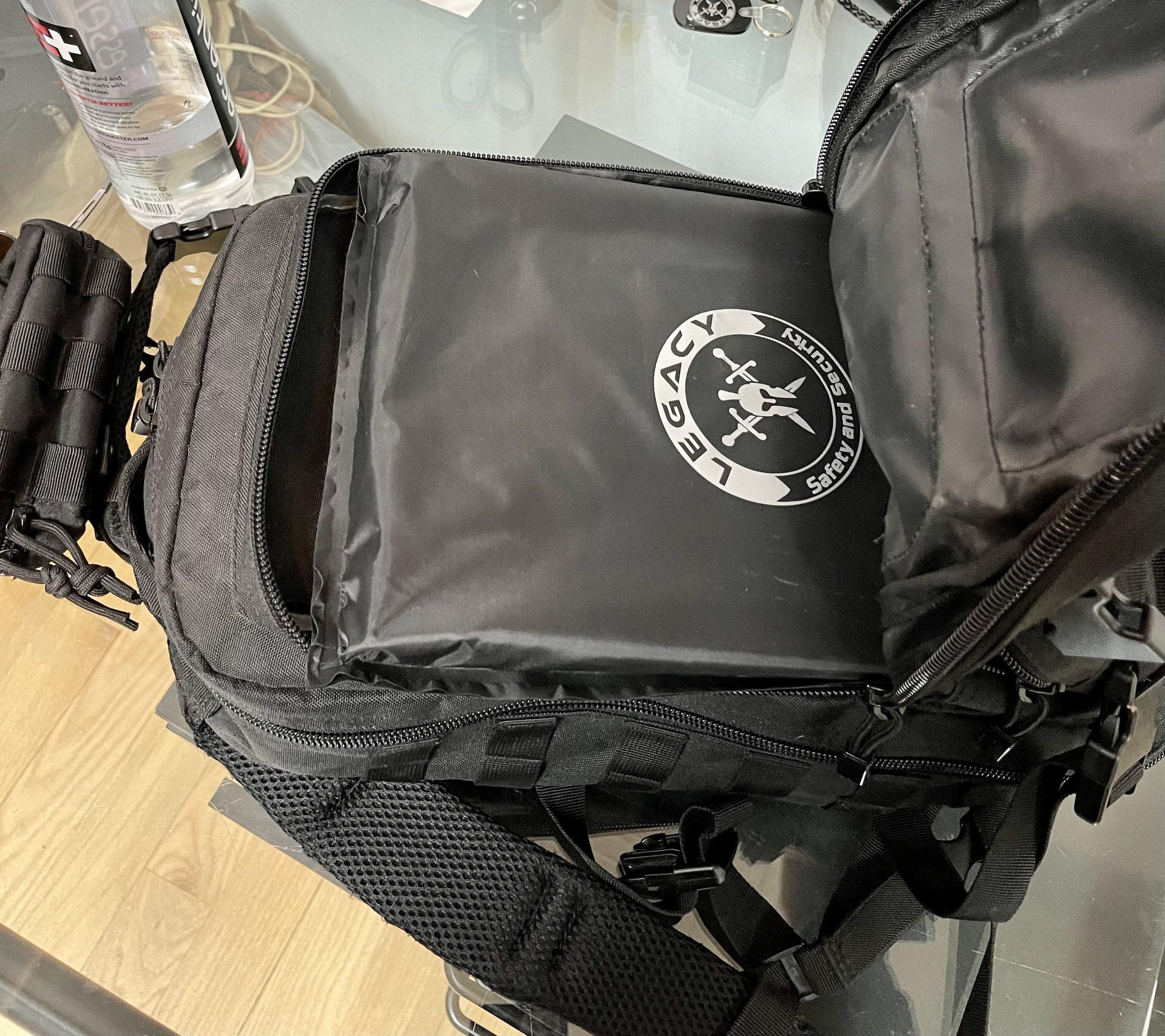 Tactical Assault Bag + Level IIIA Armor Panel - Armored Backpack ...