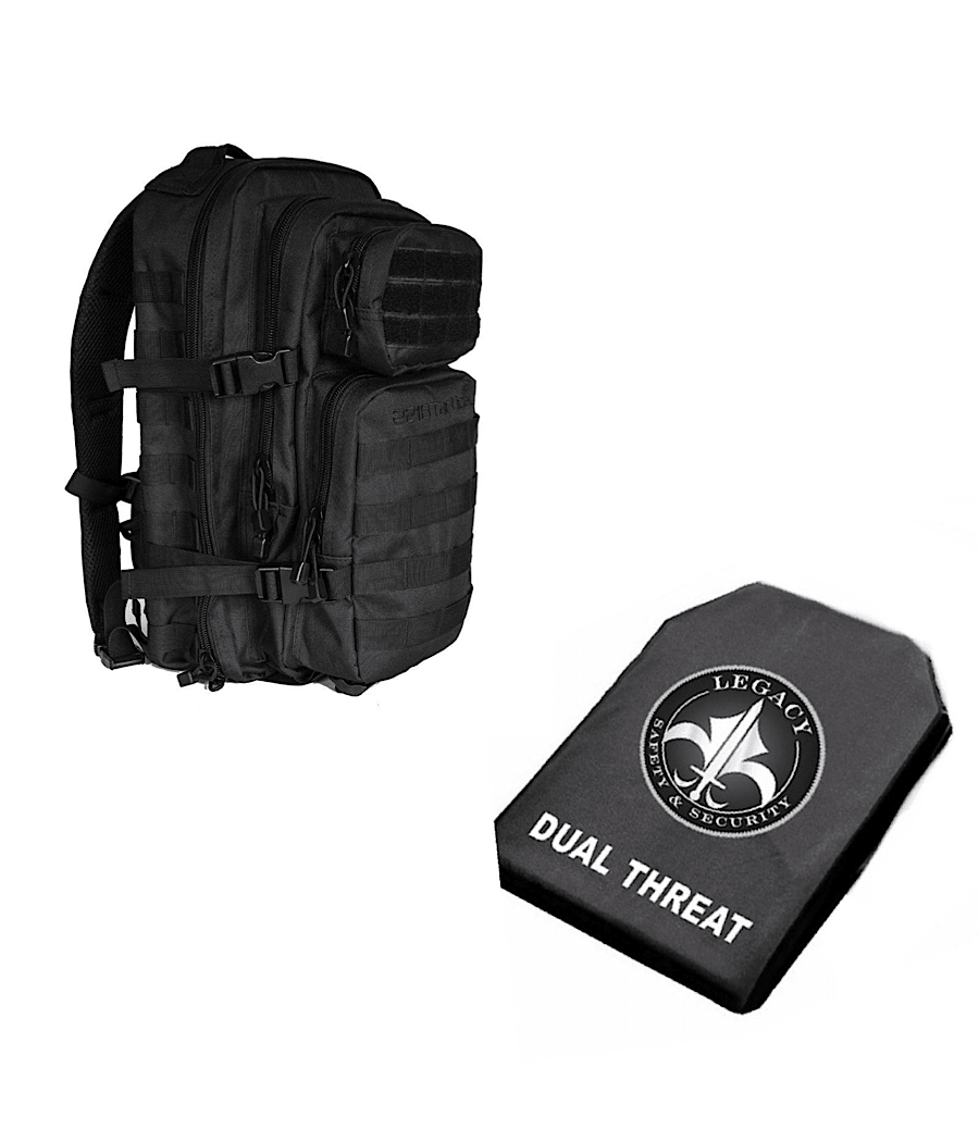 Tactical Assault Bag + Level IIIA Armor Panel - Armored Backpack ...