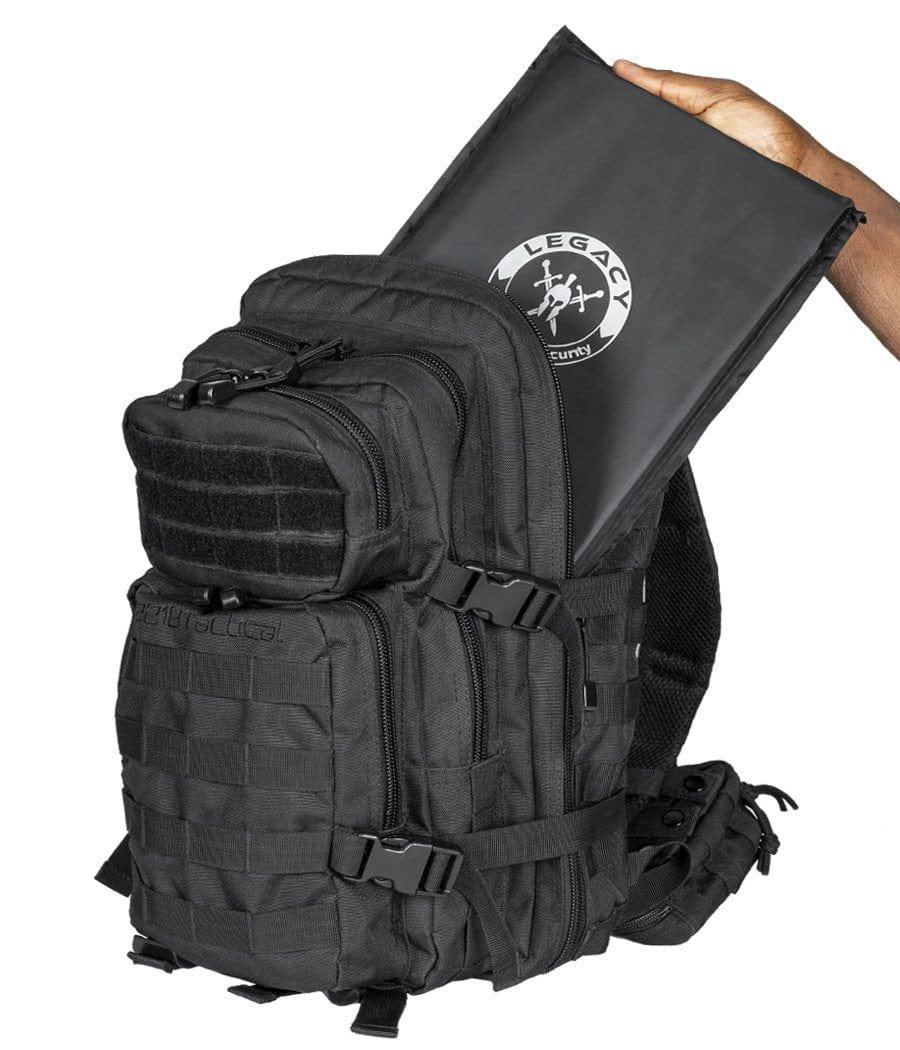 Tactical Assault Bag + Level IIIA Armor Panel - Armored Backpack ...